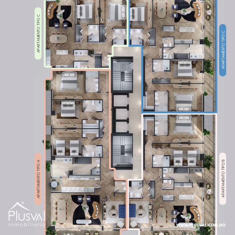 Apartamentos en Venta en Piantini | Plusval Inmobiliaria